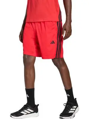 Adidas 3-stripes Pique Training Shorts - Pure Ruby / Black