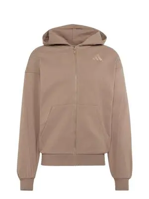Adidas Adidas Full-Zip Hoodie With Small Logo Detail Khaki Six