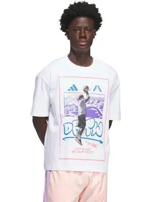 Adidas Anthony Edwards Dftw Anime Tee - White