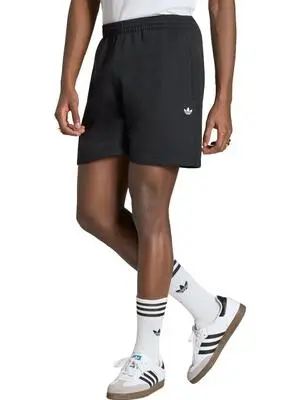 Adidas Trefoil Essentials 7 Inch Fleece Shorts - Black