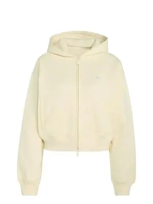 Adidas Adidas Essentials Fleece Cropped Full-Zip Hoodie Warm Vanilla