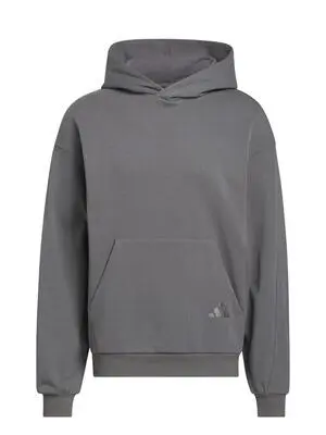 Adidas Hooded Sweatshirt With Small Logo Detail Grey Five