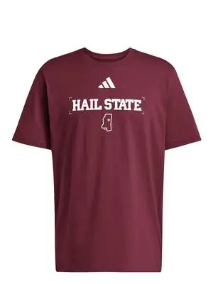 Adidas Mississippi State Bulldogs Ncaa Short Sleeve Fresh T-shirt Team Maroon - Team Maroon / Multi