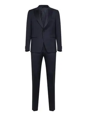 LARDINI Single-breasted Tuxedo Suit - Black