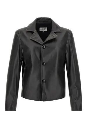 MAISON MARGIELA Long-sleeve Jacket With Notch Lapels - Black