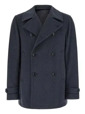 Tagliatore Double Breasted Coat - Black