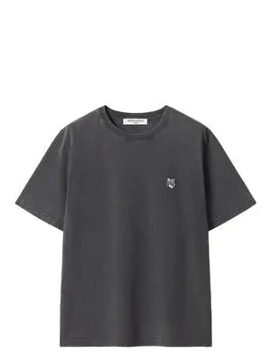 Maison Kitsuné Embroidered Logo T-shirt - Black Fade