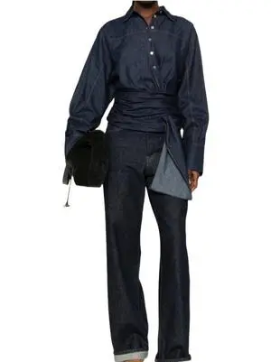 7 FOR ALL MANKIND 7 For All Mankind Tie-Waist Long-Sleeve Shirt