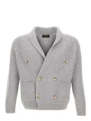 GRAN SASSO Double-breasted Sweater - Gray