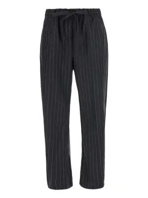 SEMICOUTURE Buddy Striped Trousers - Grey