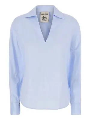 SEMICOUTURE Semicouture V-Neck Long-Sleeve Top