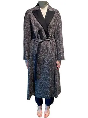 Max Mara Belted Coat - Grey