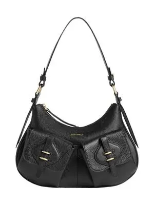 COCCINELLE Small Mavery Pocket Shoulder Bag - Black