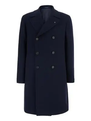 Tagliatore Button-front Coat - Black