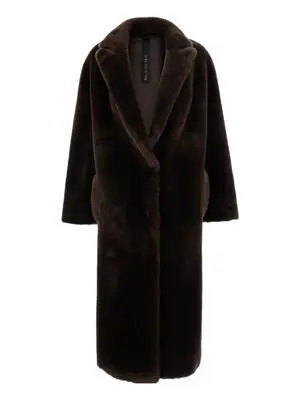 BLANCHA Fur Coat - Brown