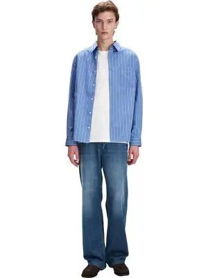 A.p.c. Malo Logo Shirt Iac - Blue