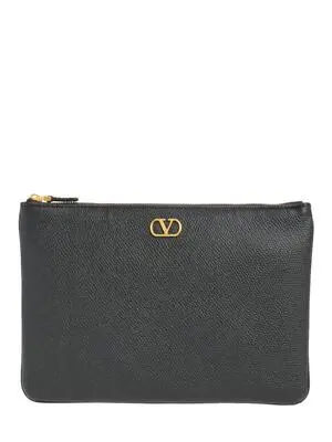 VALENTINO Valentino Garavani Medium VLogo Leather Pouch
