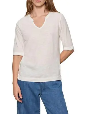 Sanctuary Dolce Notch Neck Top - Chalk
