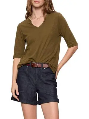 Sanctuary Dolce Notch Neck Top Forest