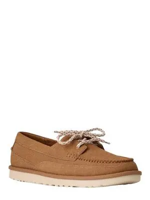 UGG Deckmel Suede Boat Shoe - Chestnut