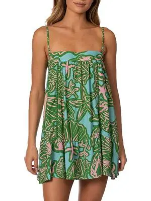 MAAJI Seashell Whispers Guilia Cover-up Dress - Dark Green