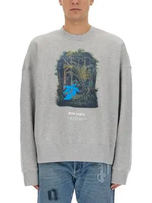 Palm Angels Hunting In The Forest" Sweatshirt - Gray