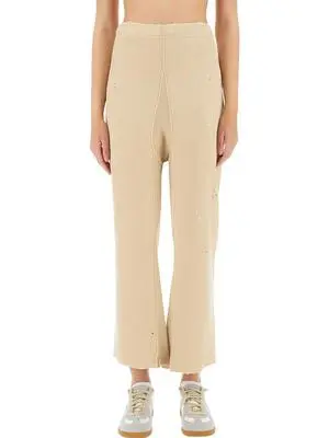 MAISON MARGIELA Cotton Trousers - Cream