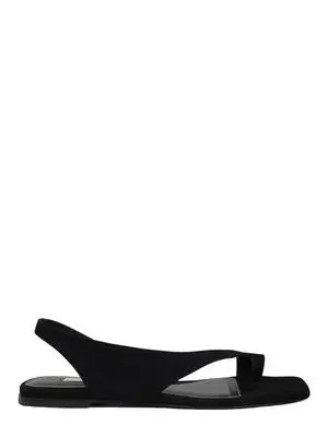 TOTEME Suede Slingback Sandals - Black