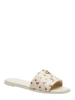 COACH OUTLET COACH Holly Slide Sandal With Cherry Print