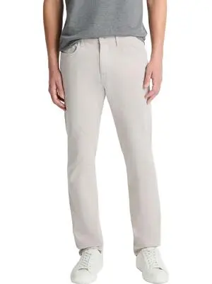 Vince Vince Dylan Slim Fit Peached Stretch Cotton Pants Silvermoon