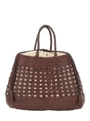 Dragon Diffusion Santa Cano Woven Tote Bag - Brown