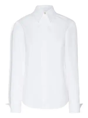 Sportmax Collared Long-sleeved Shirt - White