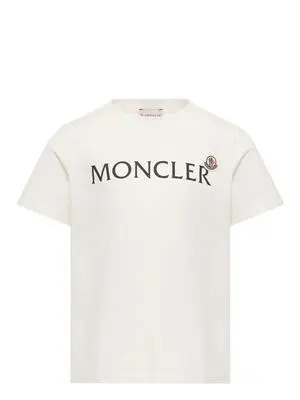 Moncler Logo Cotton T-shirt - White