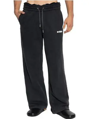 MISBHV Logo-detail Drawstring Track Pants - Black