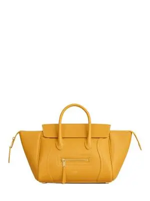 CELINE Celine Grained Calfskin Little Luggage Top Handle Bag