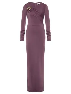 Rebecca Vallance Nala Asymmetric Maxi Dress - Red