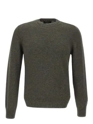 GRAN SASSO Long Sleeve Crewneck Jumper - Black