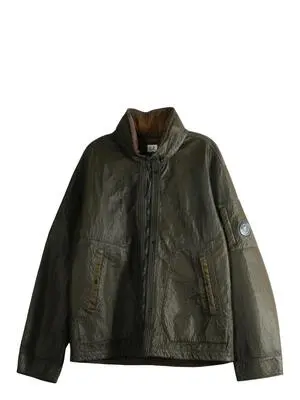 C.P. COMPANY Long-sleeved Zip-up Casual Jacket - Ivy Green