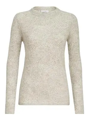 Brunello Cucinelli Long-sleeved Crewneck Jumper - Ivory
