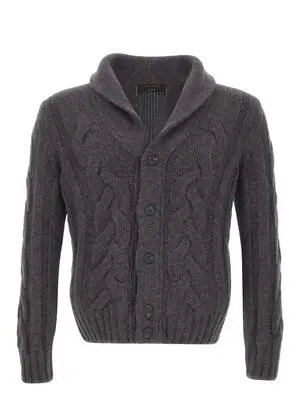 GRAN SASSO Long-sleeved Sweater - Black
