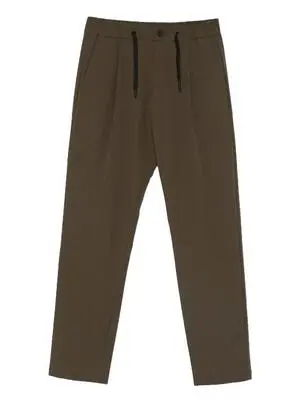 Herno Pleated Drawstring Trousers - Brown