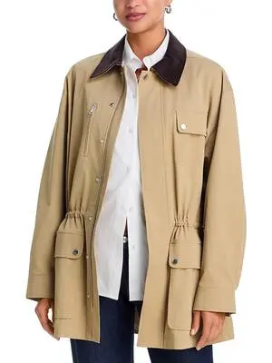 FRAME Twill Safari Jacket - Khaki