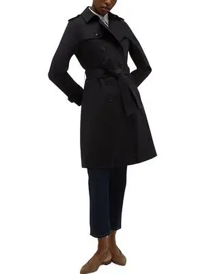 HOBBS LONDON Petites Skylar Trench Coat - Navy