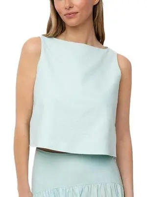 THE BURGESS COLLECTION Maeve Square Neck Tank - Sky