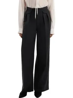 Issey Miyake Wide-leg Tailored Trousers - Black