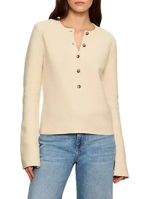 Sanctuary Everyday Henley Sweater - Bone