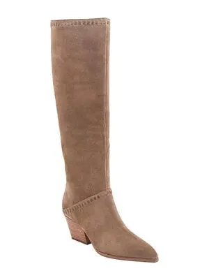 MARC FISHER LTD. Suede Boots - Medium Brown