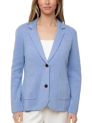 THE BURGESS COLLECTION The Milly Knit Blazer Blueberry