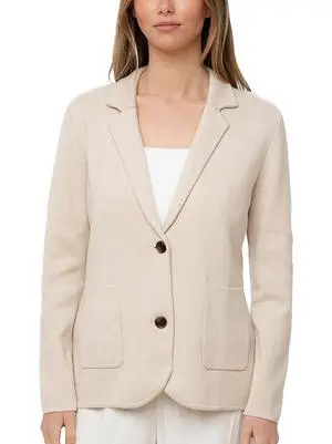 THE BURGESS COLLECTION The Milly Knit Blazer Sand