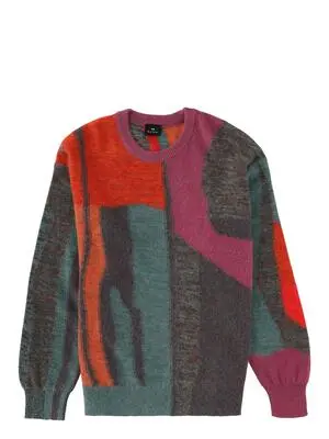 Paul Smith Glitch Floral Knit Pullover - Multicolour